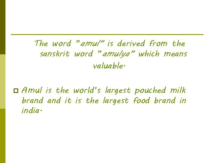 What is Amul Different My reflections Products Amul