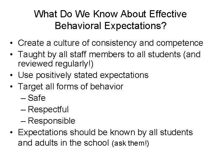 BEST Training Bel Aire Park Elementary School August