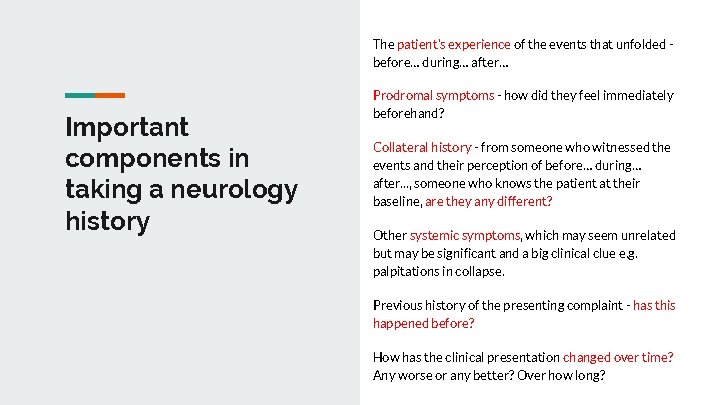 Year 3 Neurology History Taking By Dr Amar