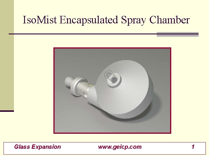 A UNIVERSAL PROGRAMMABLE TEMPERATURE SPRAY CHAMBER Jerry Dulude