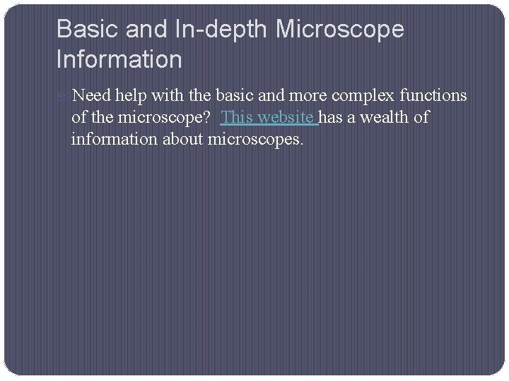 The Evolution of the Microscope Professional Resources Basic