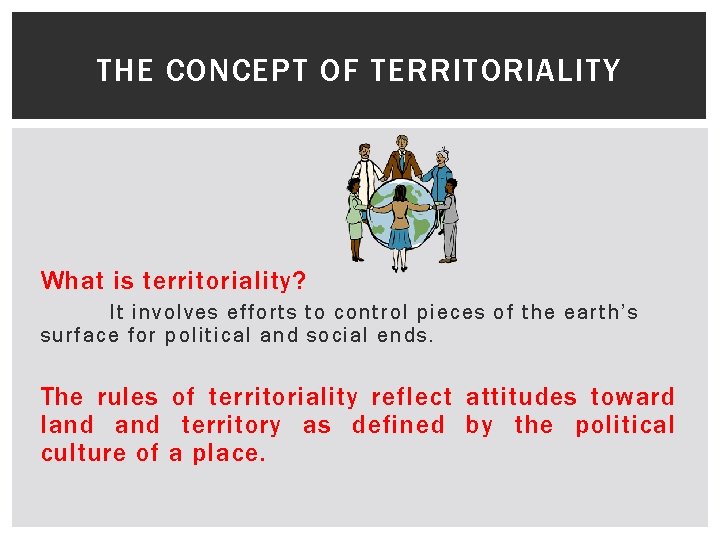 UNIT 4 POLITICAL ORGANIZATION OF SPACE Session 1