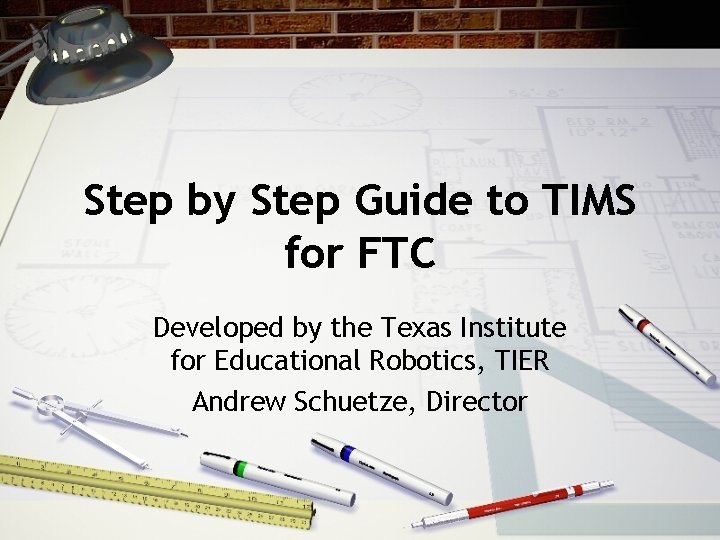 Step by Step Guide to TIMS for FTC