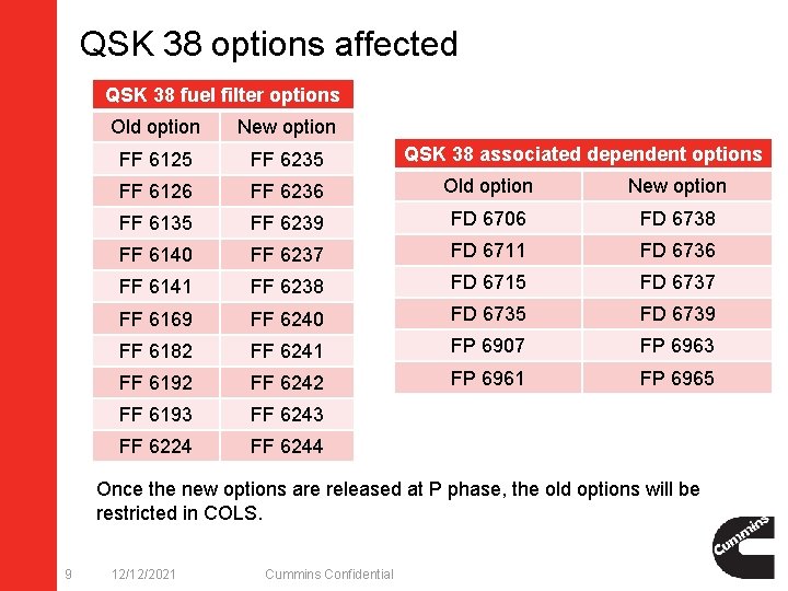 Addition of MCRS low pressure fuel pump pressure