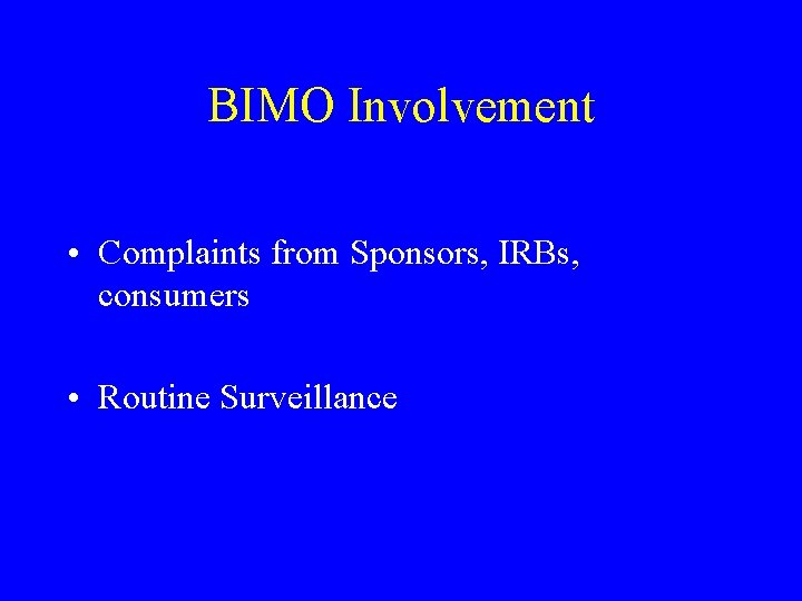 Overview of Gene Therapy Surveillance Inspections Joseph P