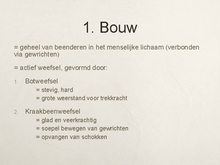 Anatomie Fysiologie Les 1 The body is a