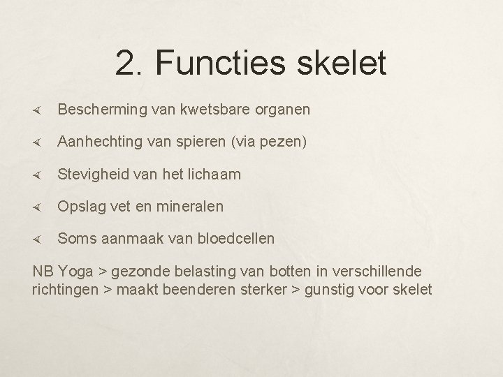 Anatomie Fysiologie Les 1 The body is a