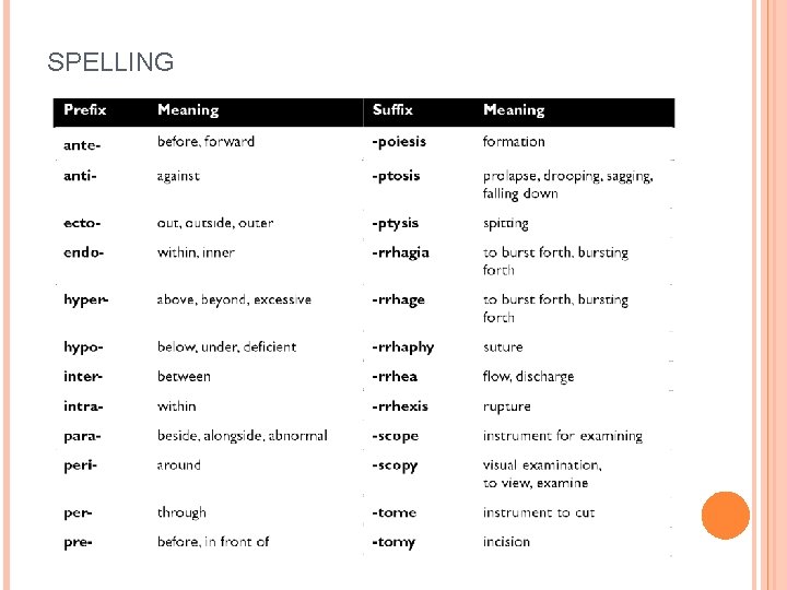MEDICAL TERMINOLOGY Introduction Vocabulary Chapter 1 ORIGIN OF