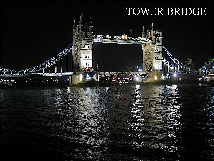 London and its sights Map of London TOWER