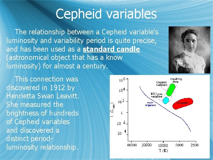Types of Stars review s Cepheid variables are