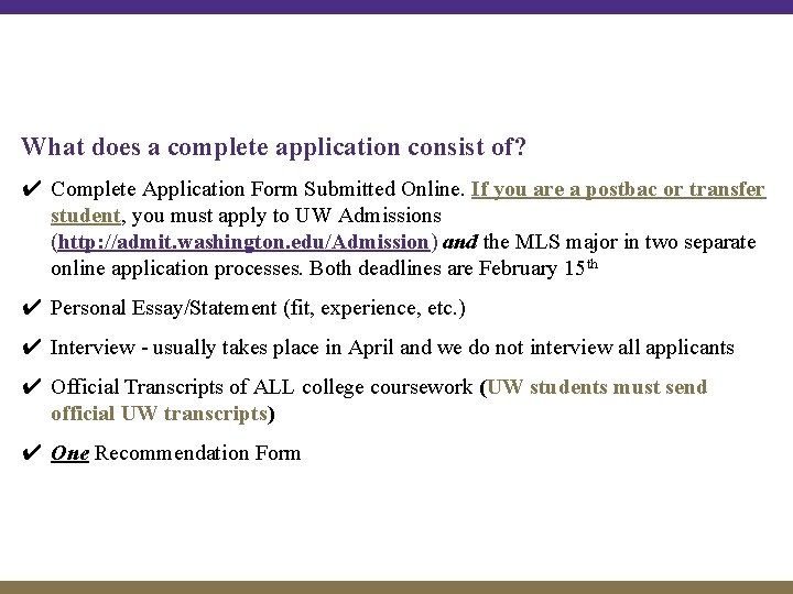UW Lab Medicine MLS Program Medical Laboratory Science