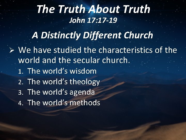 The Truth About Truth John 17 17 19
