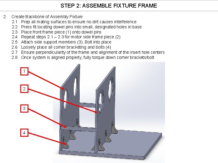 STEP 1 ASSEMBLE INSERT PLATES 1 Assemble insert