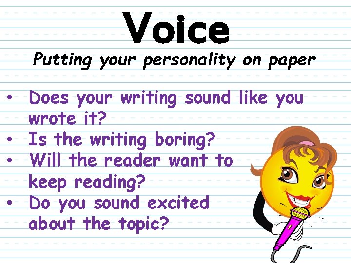 6 Traits of Writing Mrs Wagner 6 Traits