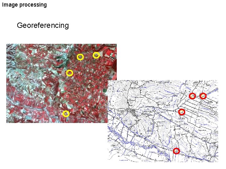 Image processing Georeferencing Distortions in imagery attitude variation