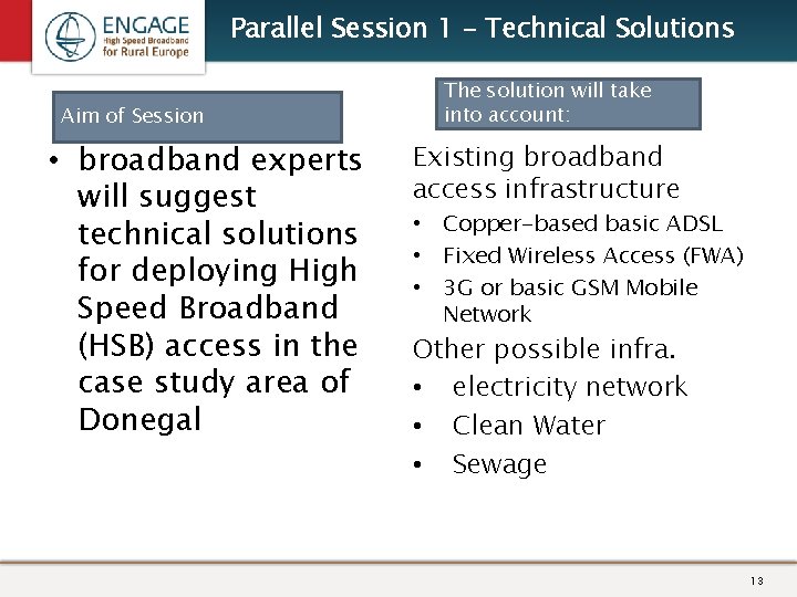 Designing a High Speed Broadband Solution for County