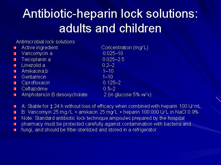 Antibiotic lock versus systemic antibiotics for catheter related