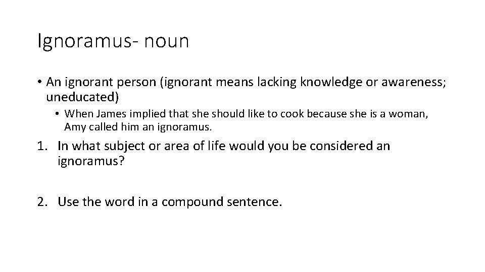 Cask of Amontillado Vocabulary You will complete work