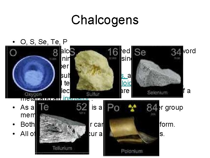 Families on the Periodic Table Alkali Metals Li