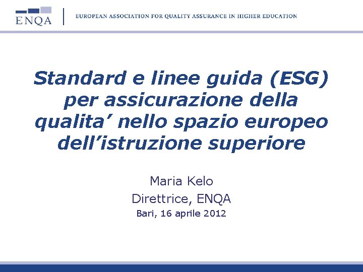 Standard e linee guida ESG per assicurazione della