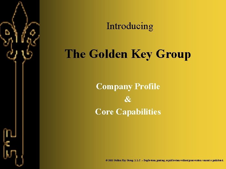 Introducing The Golden Key Group Company Profile Core