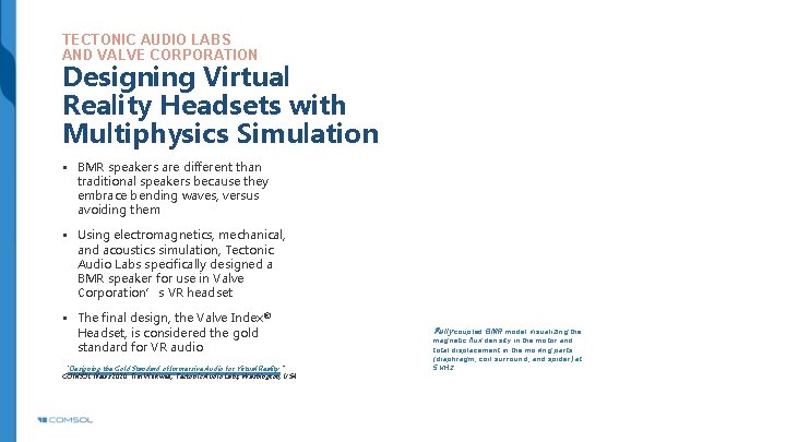 TECTONIC AUDIO LABS AND VALVE CORPORATION Designing Virtual