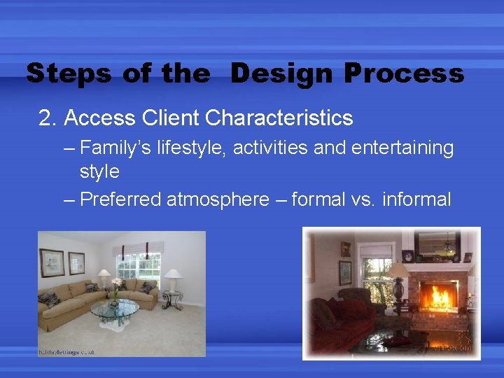 Creating a Design Plan Working with Clients Steps