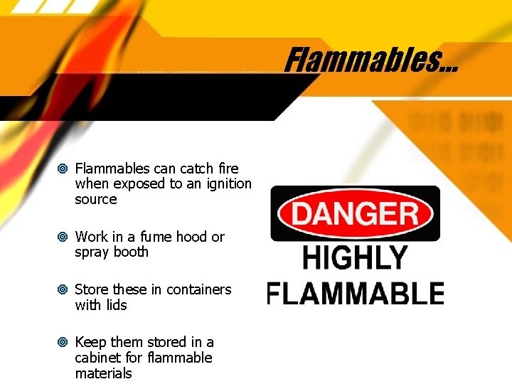 Shop Safety Hazardous Chemicals Chemicals Chemical products are
