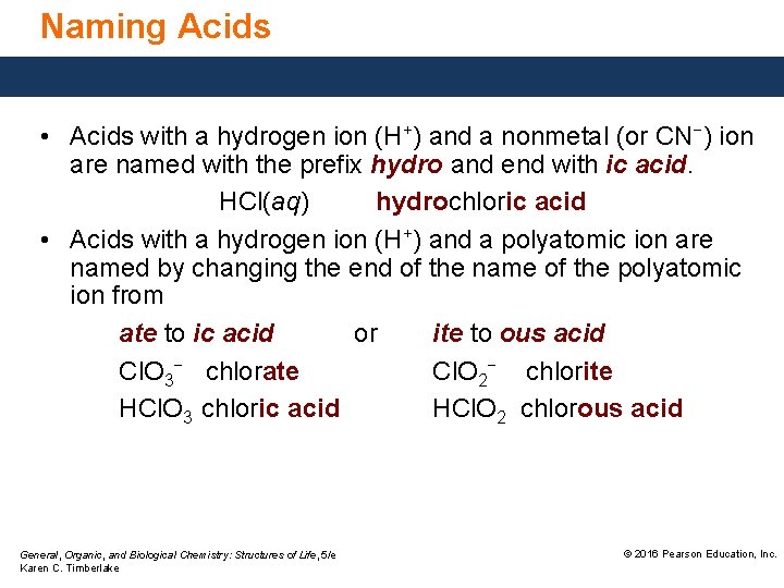 Lecture Presentation Chapter 11 Acids and Bases Karen