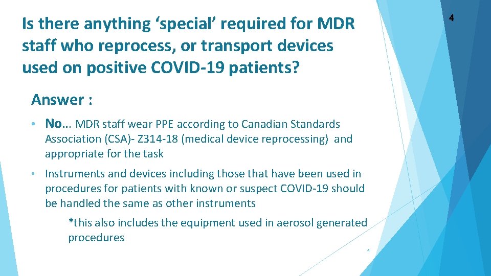 1 Safety in the Medical Device Reprocessing Department