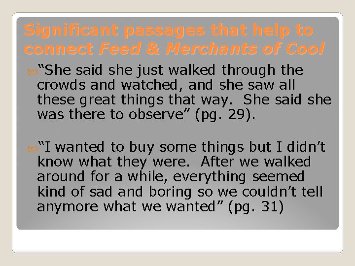 Trendspotting and mapping continuing Feed Initial Tasks Grab