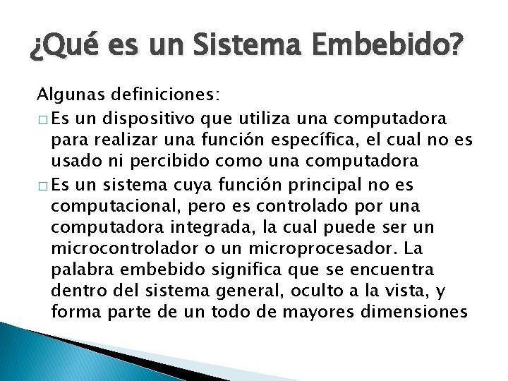 Introduccin a los Sistemas Embebidos Ing Gustavo Alessandrini