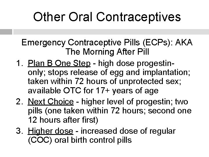HORMONAL METHODS OF CONTRACEPTION Created By Jason Barber