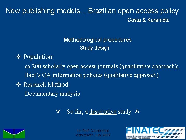 New publishing models for scholarly communication and the