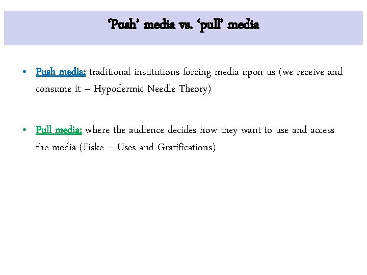2 Theorists which are relevant to your production