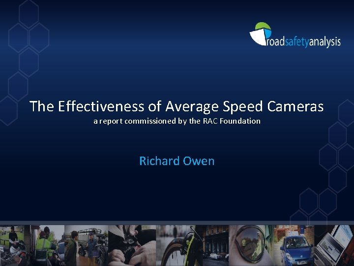 The Effectiveness of Average Speed Cameras a report