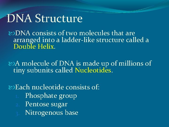 DNA Structure Flashback Wednesday Jan 7 Remember to