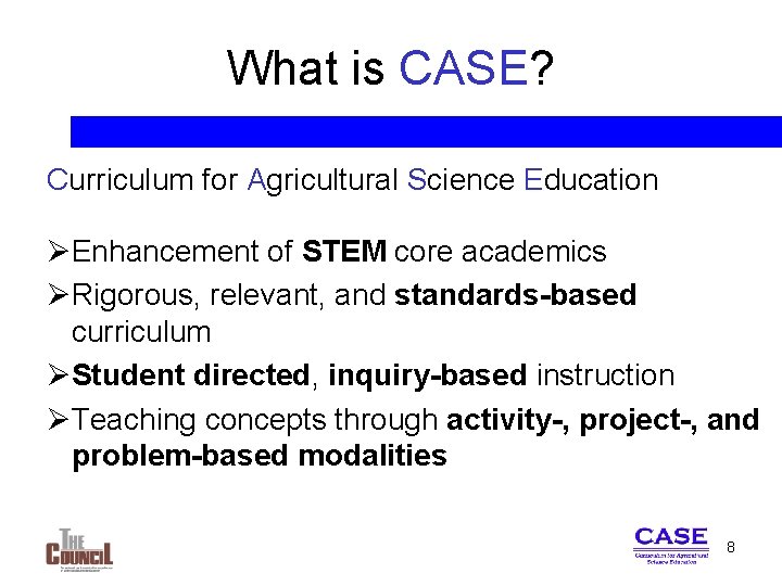 2010 CASE Institute Presentation 1 Site Logistics Welcome
