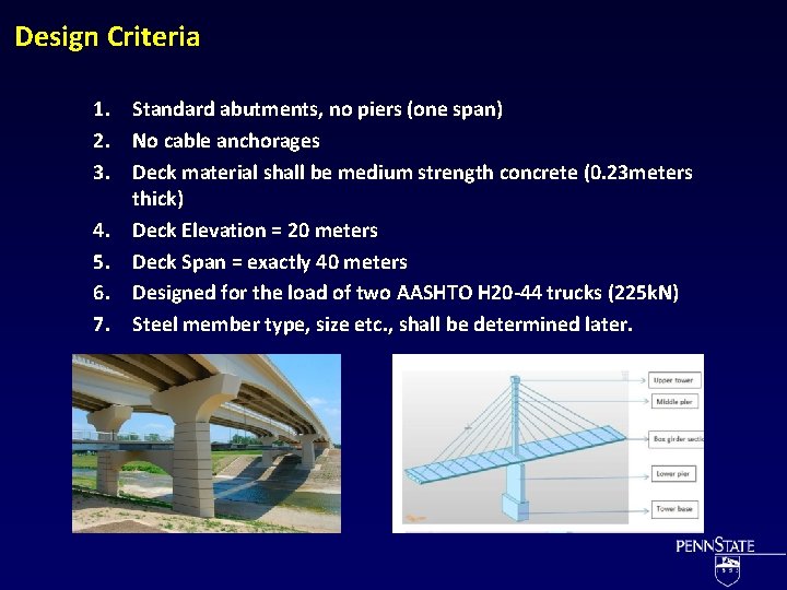 Design Project 1 Replacement of Vehicle Bridge over