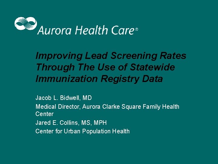 Improving Lead Screening Rates Through The Use of