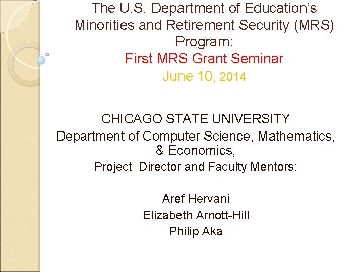 The U S Department of Educations Minorities and