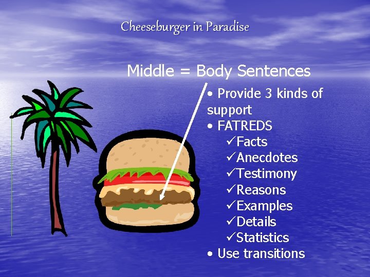Cheeseburger in Paradise or How to Write a