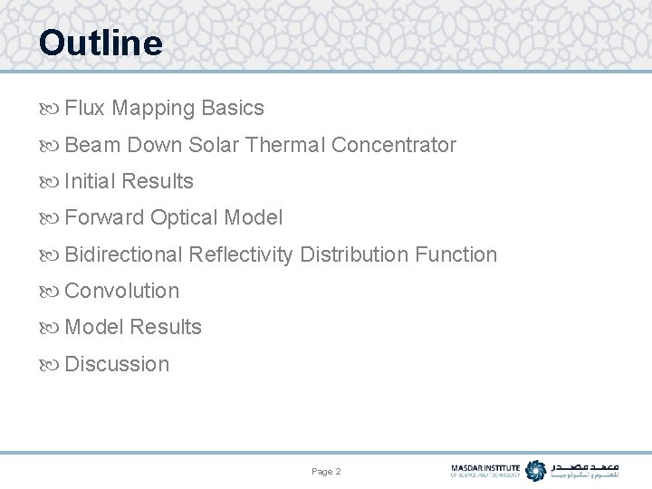 Flux Mapping of the Beam Down Solar Thermal