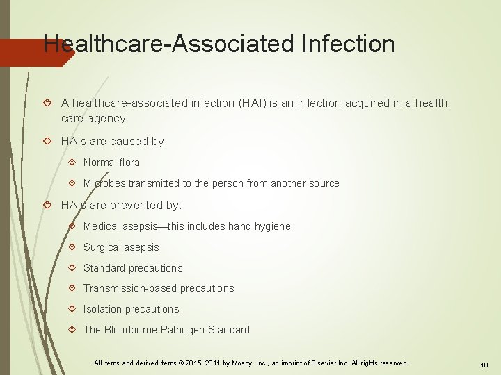 Chapter 13 Preventing Infection All items and derived