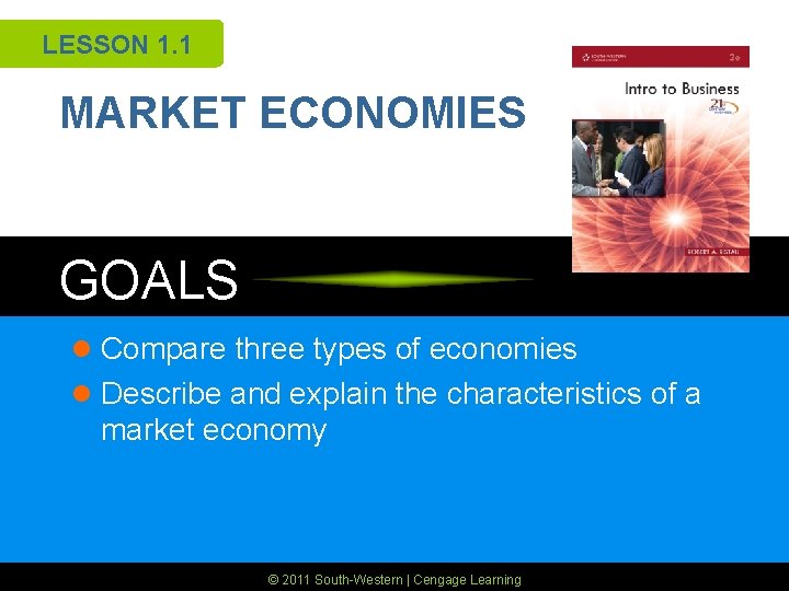 LESSON 1 1 MARKET ECONOMIES GOALS l Compare