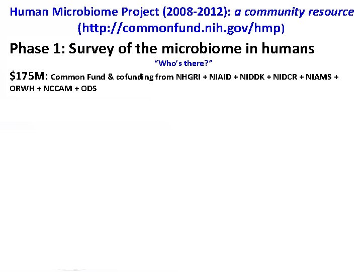 The NIH Human Microbiome Project Lita M Proctor