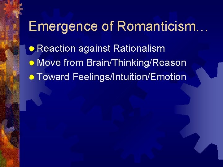 American Romanticism 1800 1860 American Literature A Fall