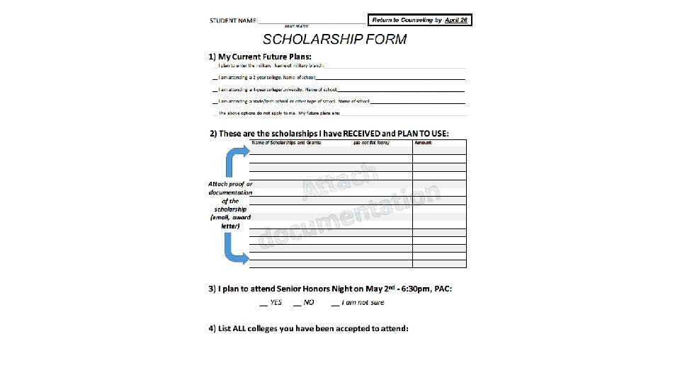 Senior Class Meeting April 20 or 22 2021