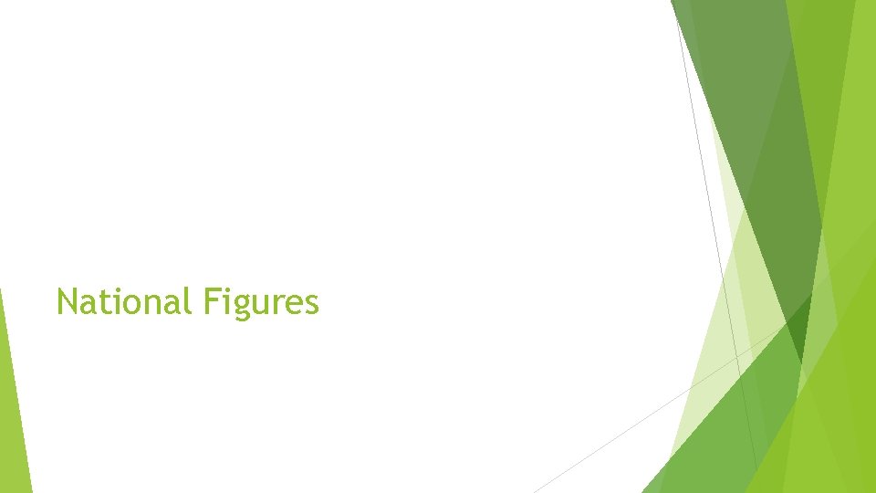 JWP National Figures Background At the start of