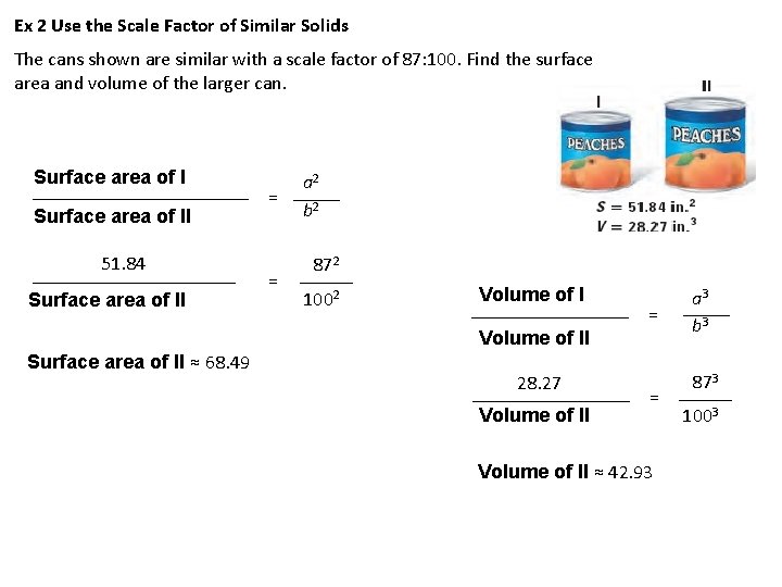 12 7 Exploring Similar Solids Hubarth Geometry Two
